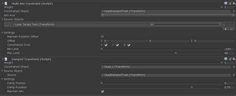 Character Looking Multi Aim With Neck And Torso Adjustment Results In