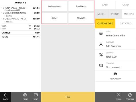 Custom Types Of Payment OscarPOS Cloud