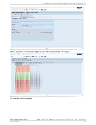 Creation Of Derive Roles With Secatt PDF Computer Software And Applications Computing