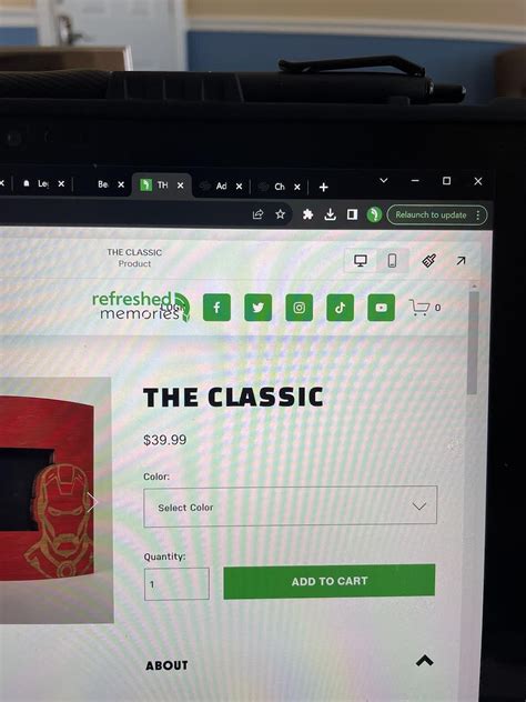 Remove Social Links In My Site Heading On Desktop Only Customize With