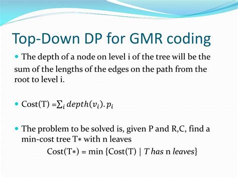 Ppt A Generic Top Down Dynamic Programming Approach To Prefix Free