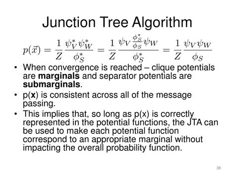 Ppt Lecture 6 Junction Tree Algorithm Powerpoint Presentation Free
