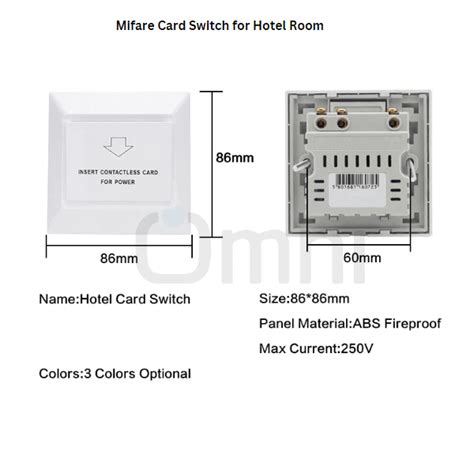 Hotel Key Card Power Switch Rfid Hotel Energy Saving Switch