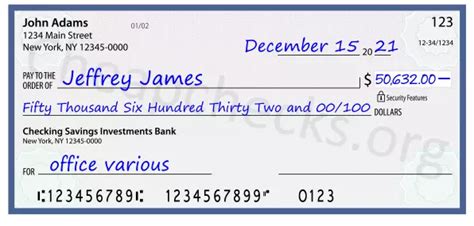 How To Write A Check For 50632 Dollars Cheap Checks