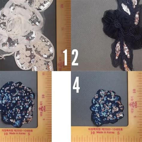 Embellish With Sequin Embroidery Motifs 스팽글자수장식자수모티브장식스팽글모티브자수장식모티브장식 On Bunjang Global
