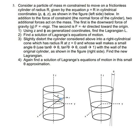 Solved 5 Consider A Particle Of Mass M Constrained To Move