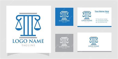 법률 사무소 로고 Vector7 프리미엄 벡터