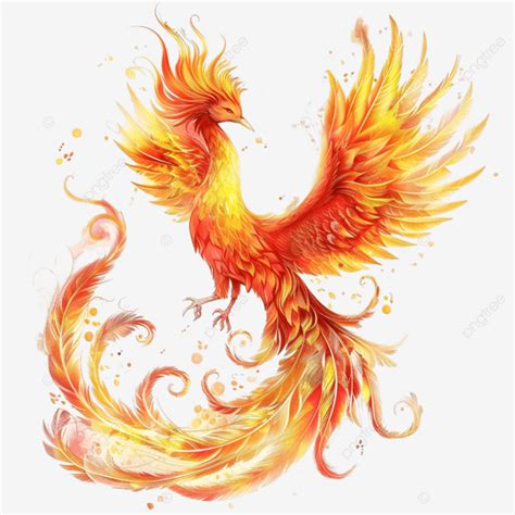 날개와 불길의 꼬리를 가진 불사조 새 불사조 새 불 Png 일러스트 및 이미지 에 대한 무료 다운로드 Pngtree