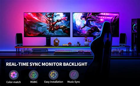 Smart Ambient PC Lighting PC Display Sync LED Strip Light RGB Dream Color DIY Party Game Holiday