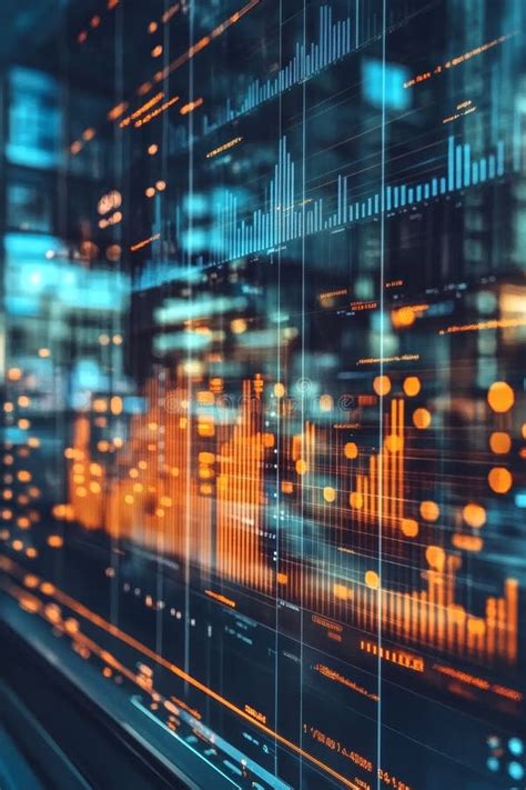 Abstract Data Visualization With Bright Graphs And Charts Stock Illustration Illustration Of