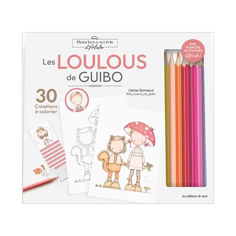 Coffret Les Loulous De Guibo Coffret Coloriage 30 Projets Edisaxe