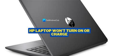 HP Laptop Wont Turn On Or Charge Fix
