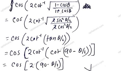 Update Ans Class 12 Intrigation Cos 2cot ¹sqrt 1 X 1 X Dx