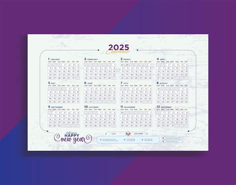 달력 디자인 템플릿 프리미엄 벡터