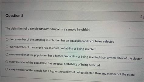 Solved An Unbiased Estimator Is A Statistic That Provides
