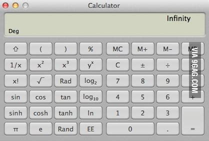 Googolplex On Calculator 9GAG