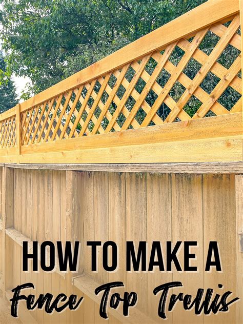Diy Lattice Fence