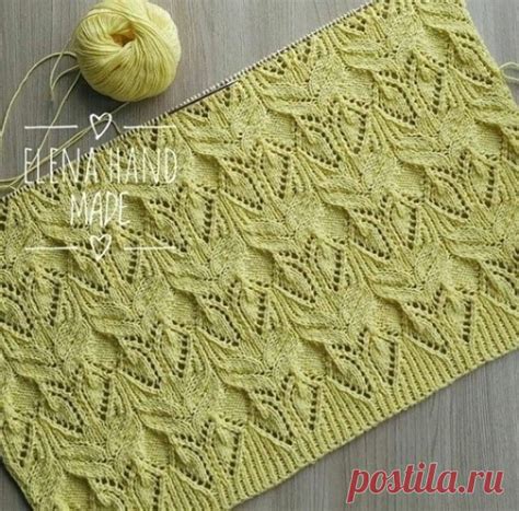 Очень красивые узоры на спицах Вязание Постила