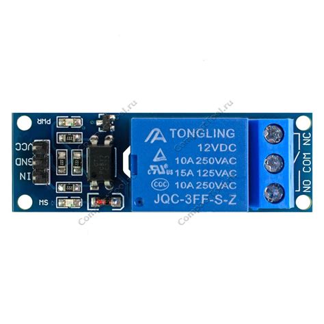 Модуль реле 12v на 1 канал с опторазвязкой Высокий уровень Ttl купить в