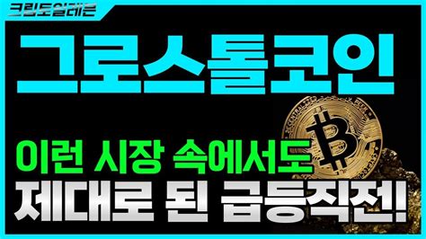 긴급 그로스톨코인 제대로 된 상승 직전 그로스톨코인그로스톨코인전망그로스톨코인매수가그로스톨코인그로스톨코인비트코인그로스톨코인전망 Youtube