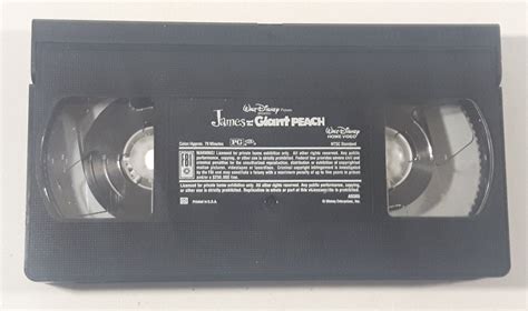 1996 Walt Disney Pictures James And The Giant Peach Movie Vhs Video Ca