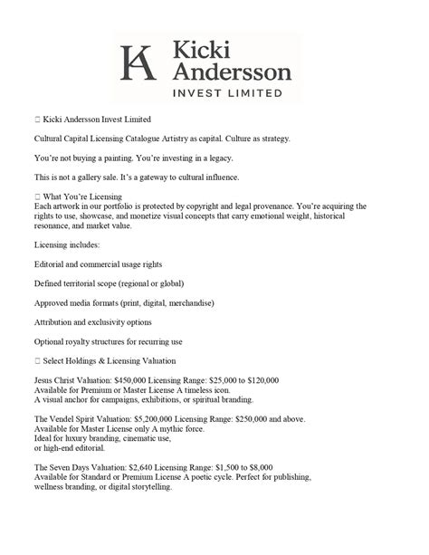 🖼️ Artistic Feedback On Kicki Anderssons “vendel Spirit” According To A Summary From Her