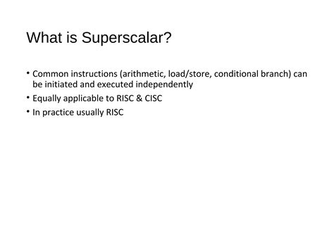 instruction level parallelism and superscalar processors ppt