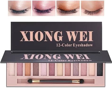 Amazon Xiongwei Colors Shimmer Eyeshadow Palette Nude Colors Professional Naked