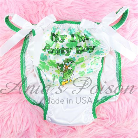 Satin Panties Mens And Womens Tiny Dick Panty Boy Panties Naughty Text St Patricks Day