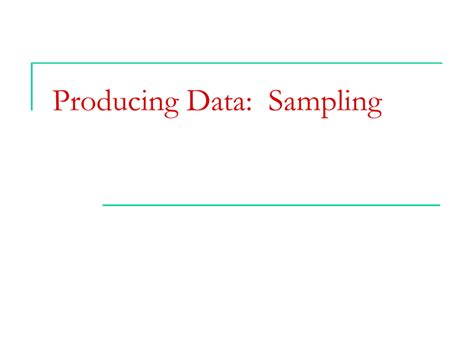 Data Sampling Population Sample And Methods
