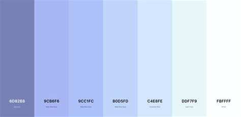 18 Aesthetic Pastel Blue Color Palette Color Palette With Alice Blue