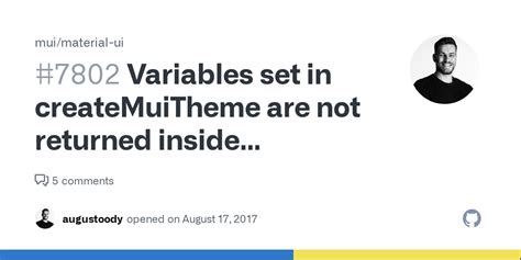 Variables Set In Createmuitheme Are Not Returned Inside Createstylesheet · Issue 7802 · Mui