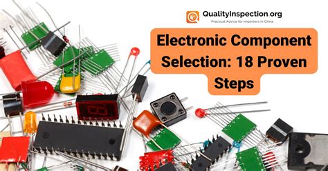 Electronic Component Selection 18 Proven Steps