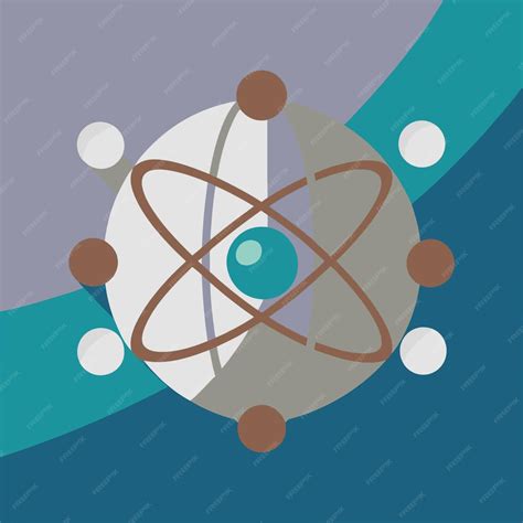 Technology Concept Flat Vector Style Illustration Featuring Quantum Computing Design Elements