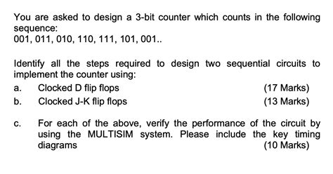 Solved You Are Asked To Design A Bit Counter Which Counts Chegg