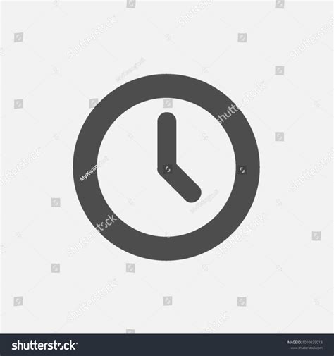 Clock Icon Trendy Flat Style Isolated Stock Vector Royalty Free 1010839018 Shutterstock