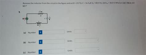 Solved Remove The Inductor From The Circuit In The Figure Chegg