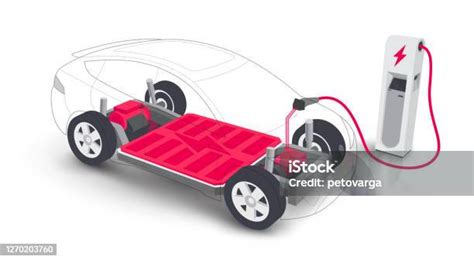 전신 자동차 충전 배터리 플랫폼 보드 구성표와 차체 및 섀시 모듈 팩 배터리 전원에 대한 스톡 벡터 아트 및 기타 이미지 배터리 전원 전기 자동차 대체 연료 자동차