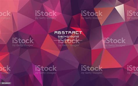 추상 낮은 폴 리 삼각형 배경입니다 미래 지향적인 패턴입니다 기하학적 인 다각형 디자인입니다 분홍색과 보라색 색상입니다 부드러운 음색 0명에 대한 스톡 벡터 아트 및 기타