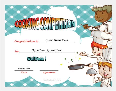 Certificate Templates For Baking