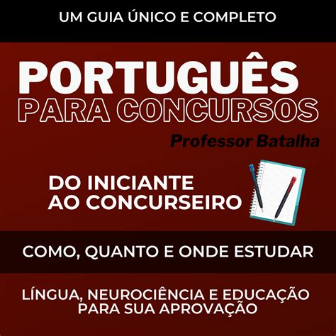 Como Estudar Português Para Concursos Professor Batalha Hotmart