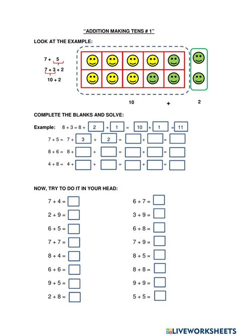 Fast Addition Worksheet Live Worksheets Worksheets Library