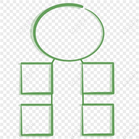 Mind Map Business Chart Rectángulo Verde Círculoproyectogeométrico