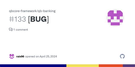 Bug · Issue 133 · Qbcore Frameworkqb Banking · Github