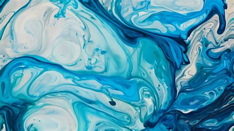 Abstract Blue Fluid Waves Serene Background For Meditation Videos Videos