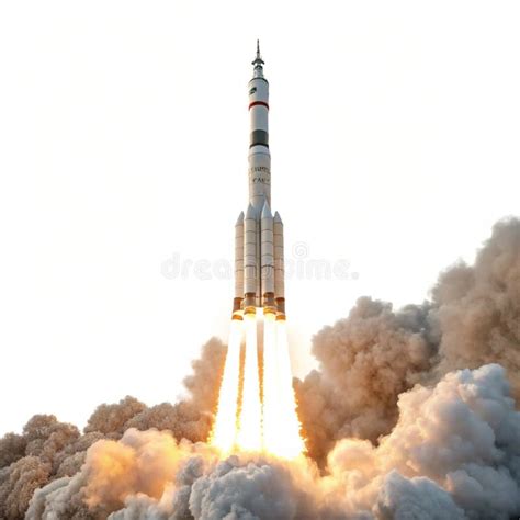 3d Launching Isolated On White Background Stock Illustration Illustration Of Launch Project