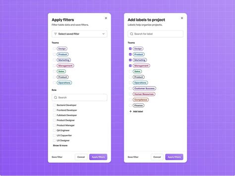 Filters Slideout Menu — Untitled Ui Web Design User Interface User