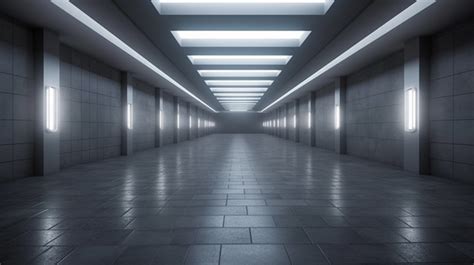 디자인 배경으로 완벽한 조명 조명이 있는 3d 렌더링된 콘크리트 복도 템플릿 복도 3d 바닥 원근법 배경 배경 일러스트 및 사진 무료 다운로드 Pngtree