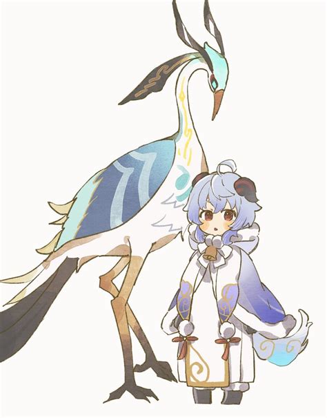 Ganyu Xianyun Cloud Retainer And Ganyu Genshin Impact Drawn By Nanase Nanataroo 7 Danbooru