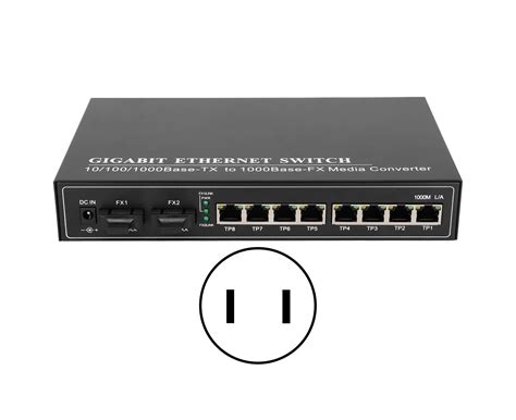 Ethernet Fiber Switch Single Mode Double Fiber Tbc Mc Ged Km Nm Sc Fiber Media
